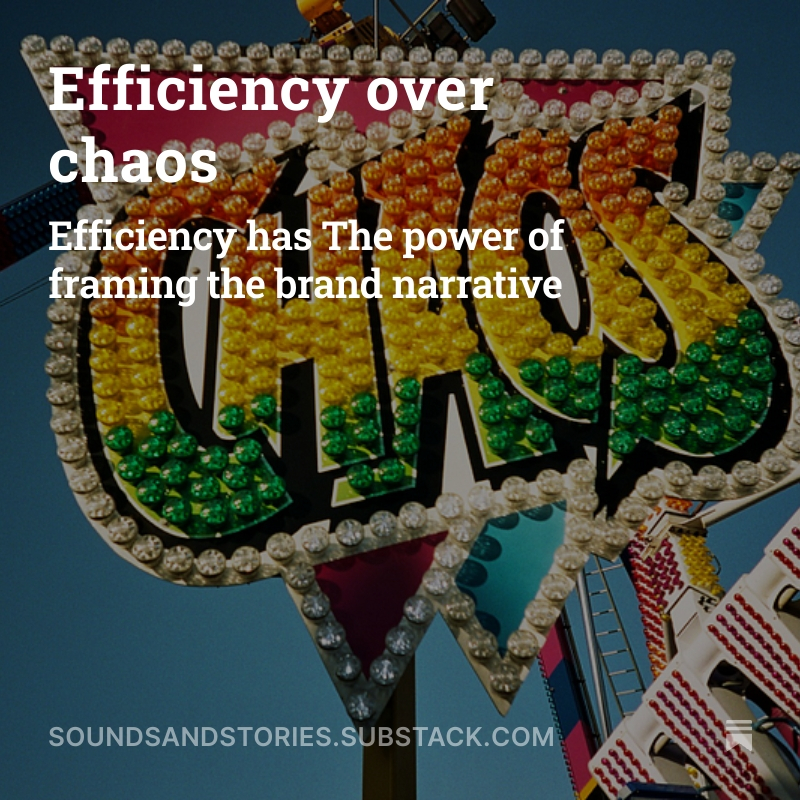 Efficiency over Chaos – Sounds & Stories